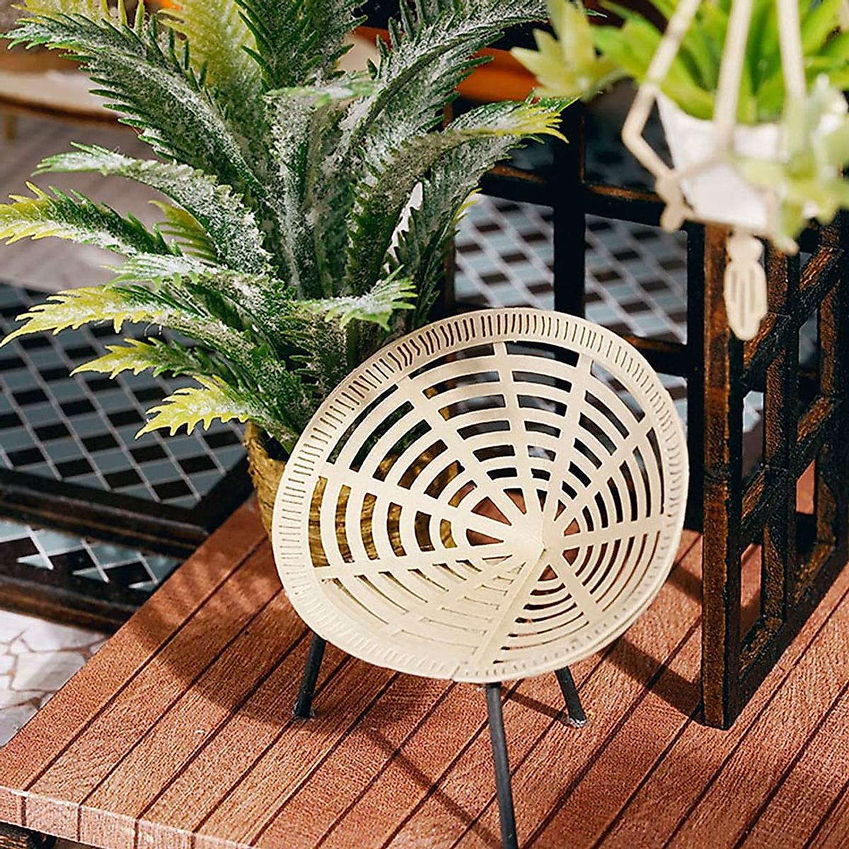 CUTEBEE Dollhouse Miniature with Furniture, DIY Wooden Dollhouse Kit Plus Dust Proof, Creative Room Idea(Forest Tea Shop)