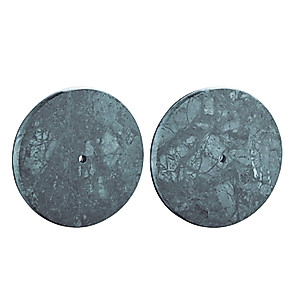 Hand Towel Rack Stand, Bathroom Countertop Towel Holder,Marble Base, Green Base,SUS304 Stainless Steel Matte Black Rod, G370C