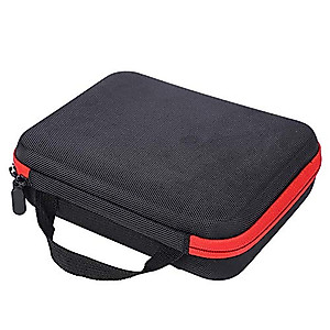 30 Slots Diamond Painting Storage Case, DIY Art Craft Bead Storage Container with Zipper Carry Bag, Diamond Embroidery Painting Accessories Shock Jars for Jewelry Beads Charms Glitter Rhinestones, Red