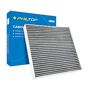 PHILTOP Cabin Air Filter, Replacement for CF10374,CP374, BE-374, ACF004, Tacoma, Dart, Vibe, Includes Activated Carbon, Pack of 1