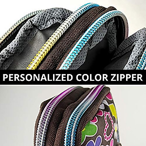 Running Walking Armband Bag for Women - Small Cross Body Cellphone Purse Pouch Wallet Holder for iPhone 6 6S 7 8 Plus X XR XS 11 12 13 Pro Max Android Samsung HuaWei Yoga Biking/Little Flowers