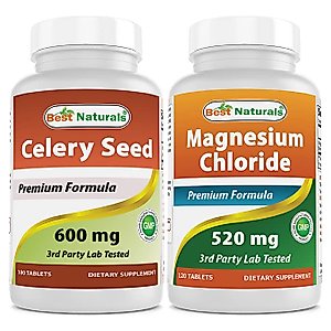 Best Naturals Celery Seed 600 Mg & Magnesium Chloride 520 mg