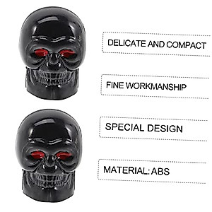 Vaguelly Automotive Wheels 8 pcs Valve Cap Skull Tire Pressure Cap Skull car Accessories for car accesories Stem Covers Motorbike Tyre Dust Caps Mountain Bike Copper core Alien