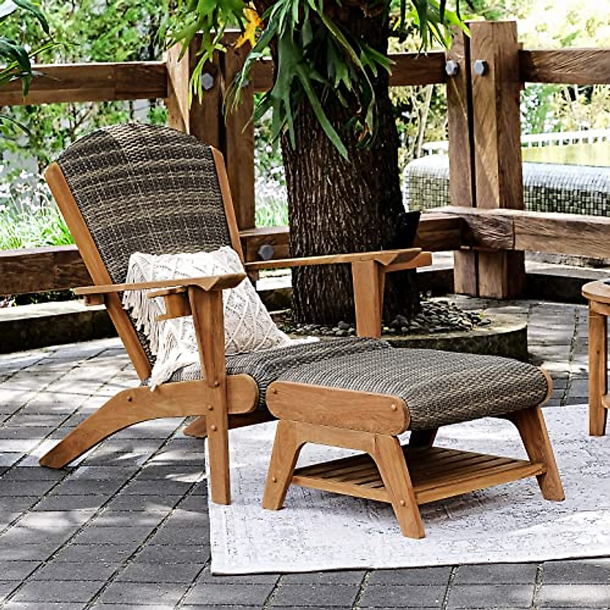 Cambridge Casual Auburn Upholstered Outdoor Adirondack Chair