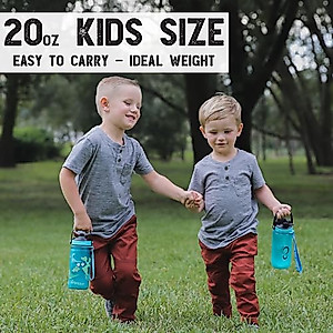 Live Infinitely 20oz Kids Water Bottle with Easy Sip Straw - Water Bottle is Dishwasher Safe & BPA Free Kids Water Bottle