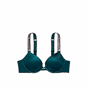 Victoria's Secret Very Sexy Shine Strap Push-Up Bra, Deepest Green Smooth, 34B