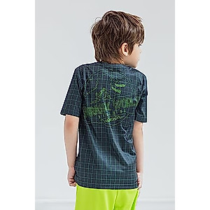 Jurassic World Jurassic Park T-Rex Toddler Boys T-Shirt and Shorts Outfit Set Black/Green 3T