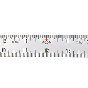 Self-adhesive Center Finding Ruler. Ideal for Woodworking, Metal Work, Construction and Around The Home (24inches)