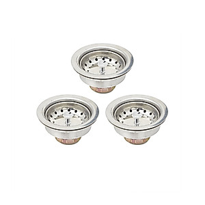 Fenix Sol 18S-3C18X18-0 Three Compartment Stainless Steel Sink, Bowl: 18"L x 18"W x 12"D, Overall Size: 59"L x 23.8"W x 43"H, No Drainboards, SS Legs