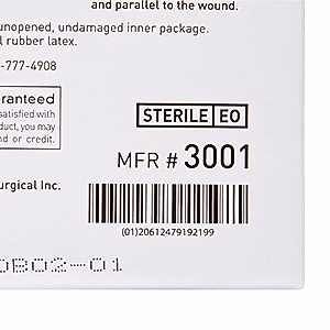 McKesson Skin Closure Strips, Sterile, Non-Reinforced, 1/4 in x 3 in, 50 Count