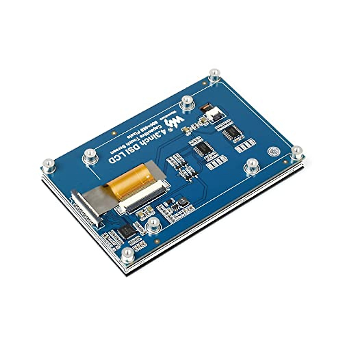 Waveshare 4.3inch Capacitive Touch Display Compatible with Raspberry Pi Pi 4B/3B+/3A+/3B/2B/B+/A+/CM3/3+/4 800×480 Resolution IPS Wide Angle MIPI DSI Interface