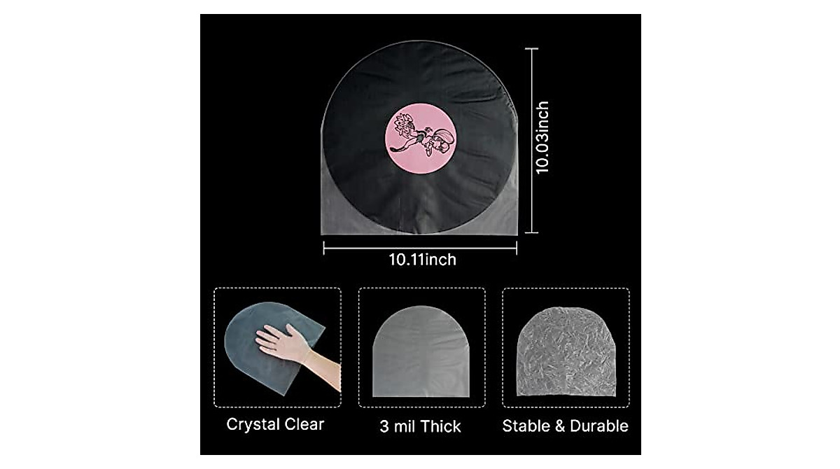 sdroceRyaM 50PCS 10" Vinyl Record Inner Sleeves - Anti-Static Protection