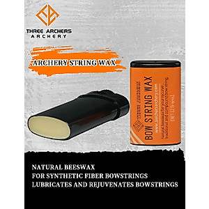 THREE ARCHERS Archery Bowstring Wax Recurve Bow Wax Pure Natural Beeswax