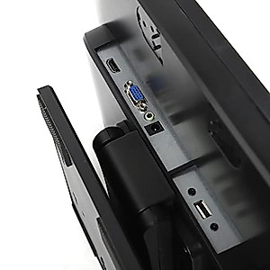 Ghankopd 17 Inch LED Monitor with Multi-Position POS Stand, USB VGA VOD HDMI Monitor Touchscreen POS 300 Cd/M2 Built-in Touch Screen Display - 1280 * 1024 Resolution VGA for PC/POS