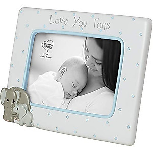 Precious Moments Elephant Love at First Sight Ultrasound 4 x 6 Resin & Glass Photo Frame, Blue