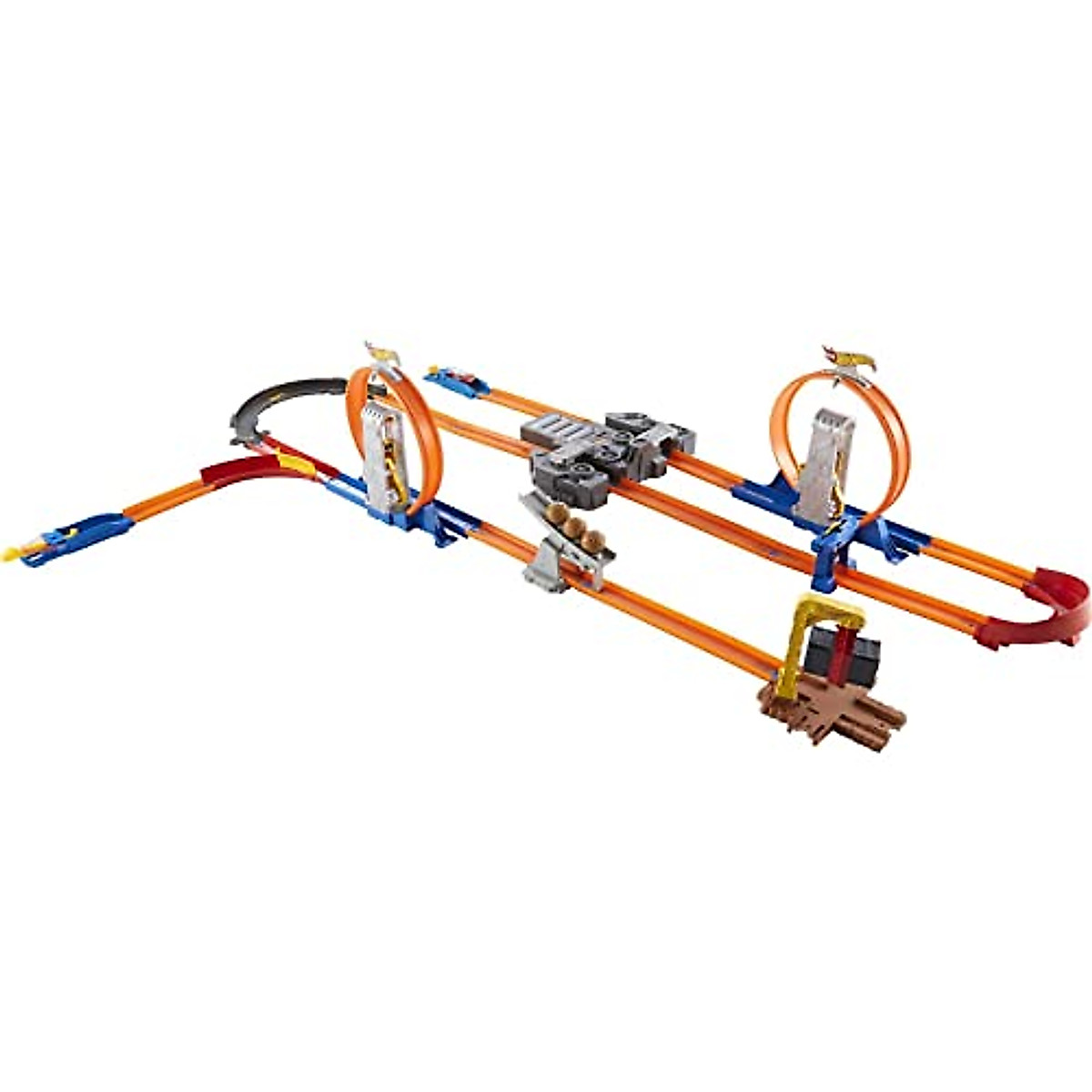 Hot Wheels Track Builder Total Turbo Takeover Track Set, Motorized Playset with Loops & Stunts, Includes 1 Hot Wheels Die-Cast Car, Toy for Kids 6 to 12 Years Old [Amazon Exclusive]