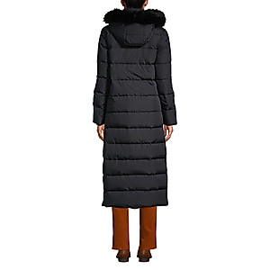 Lands' End Womens Maxi Down Coat Black Regular X-Large