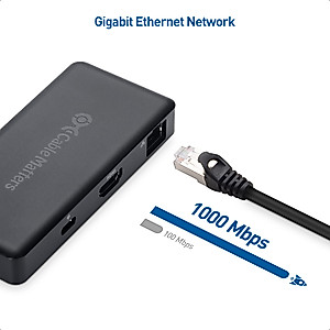 Cable Matters [Works with Chromebook Certified] 4K@60Hz USB C Hub HDMI, USB-C Multiport Adapter with HDMI, 2X USB 3.0, Gigabit Ethernet, and 86W PD