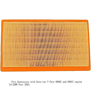 Drblawi Compatible with 0J8478S Replacement Air Filter for Generac 0J8478S Element Rectangle 14kW - 20kW 2013 Evolution Series, Pack of 2, 2023110508