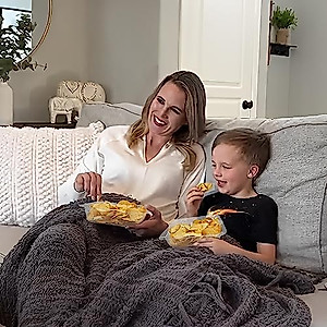 AHKUNMT 50 PC Nacho Trays Disposable, 12oz Plastic Nacho Containers with Chip and Dip Holder, 6x5 In 2 Compartments Clear Snack Trays for Kids,Parties, Movie Night Supplies (Plastic-50pc)