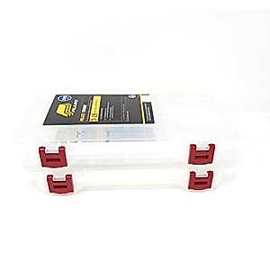 Plano Molding/HG Crafting Large Stowaway Tackle or Craft Organizer in a 2-Pack Storage Box with a Retractable Tool Holder