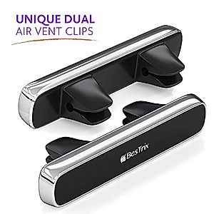Bestrix Magnetic Phone Car Holder Air Vent | Super Strong Magnet Car Cell Phone Mount - Luxury Design Fits All Smartphones - iPhone 11/11 Pro/Xs/XS Max / 8/7 / 6, Google Pixel, Samsung Galaxy & More