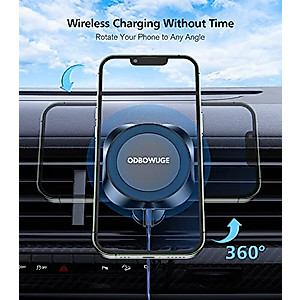 Magsafe Car Mount Charger for iPhone 14/13,Car Phone Holder Mount Wireless Charging Compatible with iPhone 13/13 Pro/Max/12/12 Pro/ 12 Pro Max/ 12 Mini,15W iPhone Charger Fast Charging