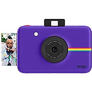 Zink Polaroid Snap Instant Digital Camera (Purple) with ZINK Zero Ink Printing Technology