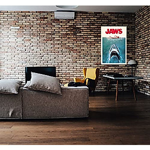 Jaws - Movie Poster (Regular Style - Retro/Vintage Design) (Size: 24" x 36")