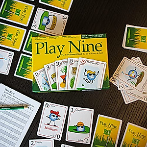PLAY NINE - The Card Game of Golf, Best Card Games for Families, Strategy Game For Couples, Fun Game Night Kids, Teens and Adults, The Perfect Golf Gift