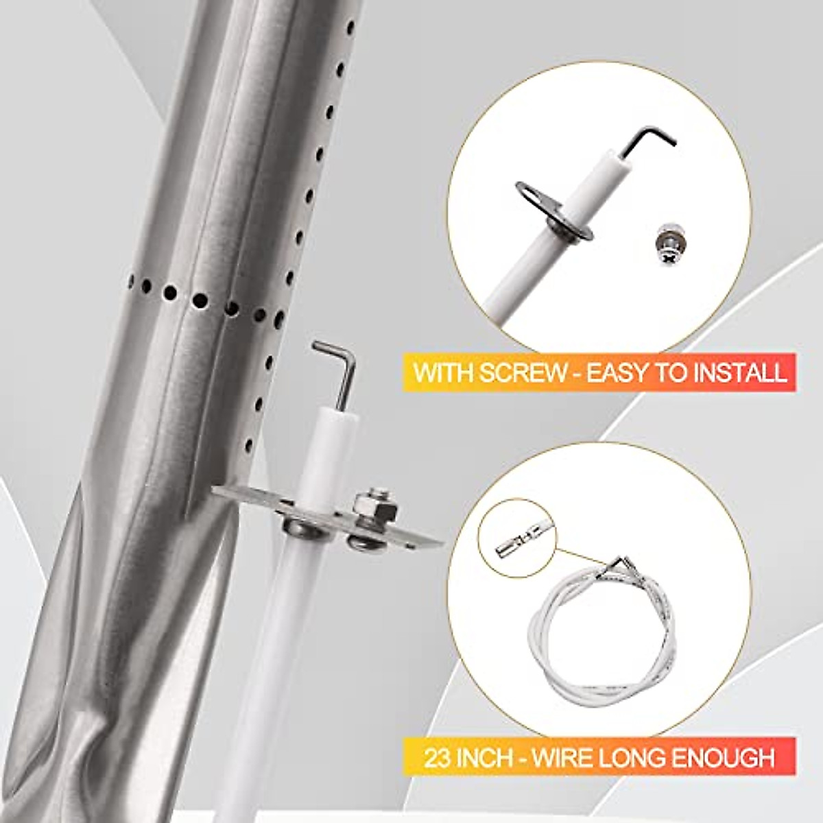 Adviace Grill Replacement Parts for Brinkmann 810-2511-S 810-2512-S, Repair Kit for 810-2511-S 810-2512-S Brinkman Grill Parts