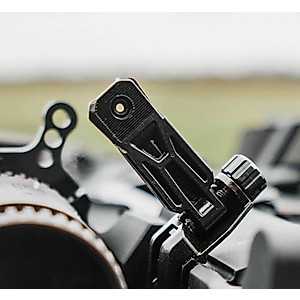 Magpul MBUS PRO Offset Steel Backup Sights, Rear Sight , Black