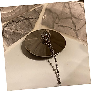 FONDOTIN Bath Drainer Bathroom Accessories Sink Drain Bathtub Drain Bathtub Sink Stopper Tub Hair Catcher Hair Stopper for Tub Bathtub Drain Stopper Silver