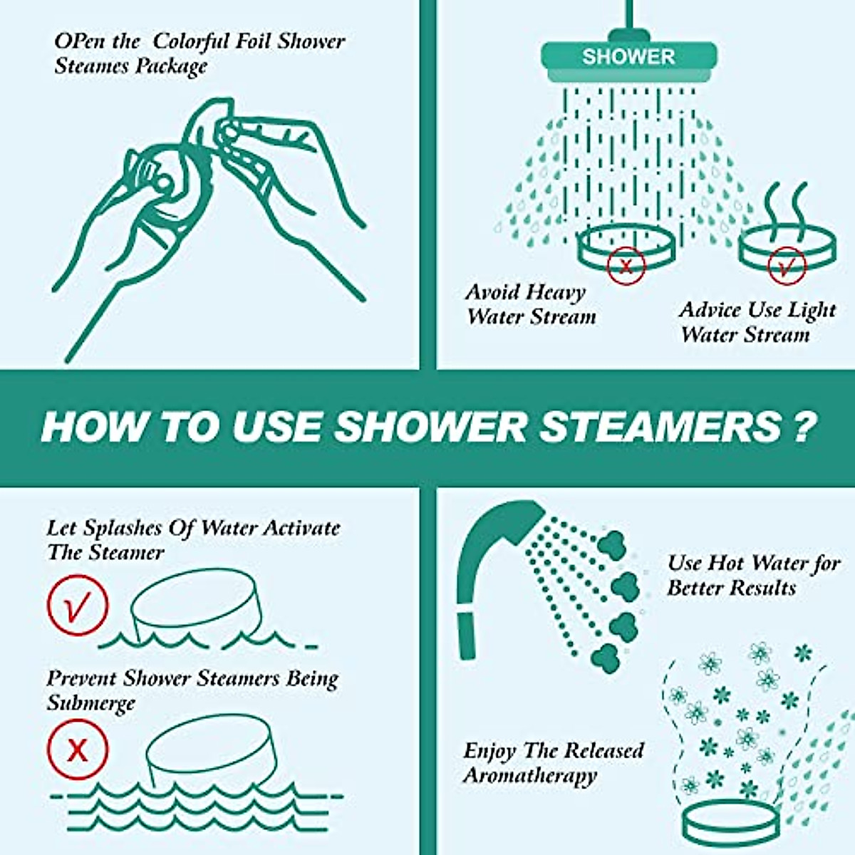 Shower Steamers Aromatherapy,18-Pack with Eucalyptus, Lavender, and More - Shower Bombs for Men and Women - Perfect for Easter, Womens Day,Mothers Day, Nurses Day, Birthday Gifts for Her
