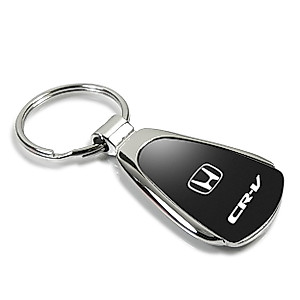 Au-TOMOTIVE GOLD, INC. Officially Licensed Black Teardrop Key Chain for Honda CR-V