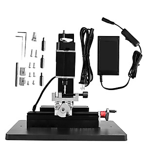60W 12000RPM Mini Milling Machine DIY Metal Woodworking Lathe Machine Multifunction Worktable Power Miller