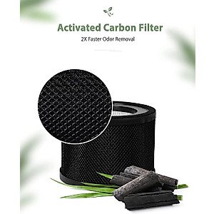 2-Pack TT-AP001 Filter Replacement for TT-AP001, VAVA VA-EE014 Air Purifiers, Replace TT-AP001SPF，H13 True HEPA Filter