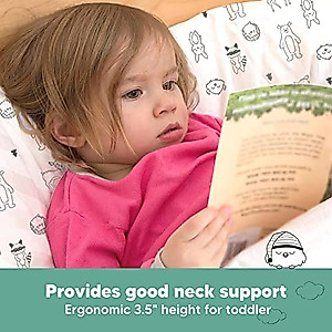 KeaBabies Toddler Pillow with Pillowcase and Organic Baby Bibs Bundle - Jumbo 14X20 Pillows for Sleeping - Machine Washable Teething Bib - Unique Baby Gift for Boys and Girls