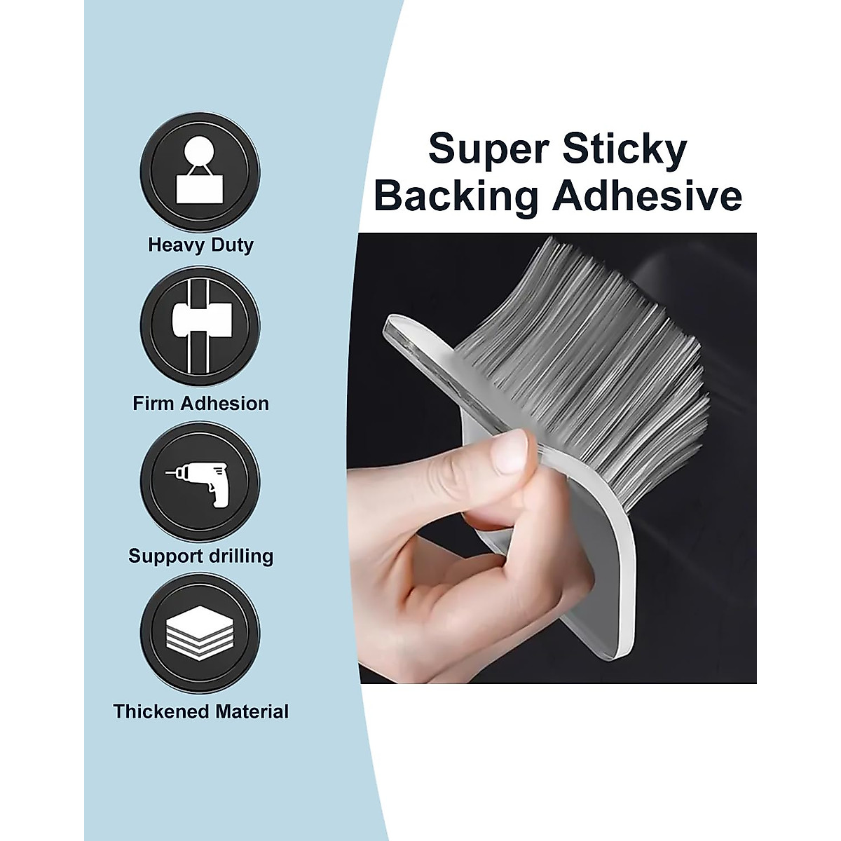 Adhesive Hat Hooks for Wall, Baseball Caps Strong Holdr, Ball Cap Hanger Wall Mount, Hat Display Rack, Hat Organizer Accessories, Clear 8-Pack