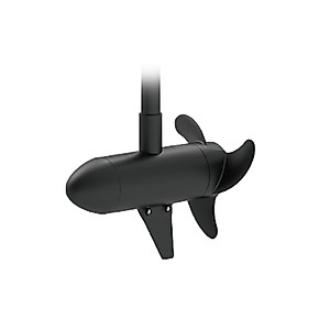 AQUOS Haswing 12V 55LBS 47inch Transom Trolling Motor with Remote Control and Wired Foot Control for Saltwater and Freshwater Fishing, Inflatable Boat, Kayak, Dinghy Small Boat Fishing