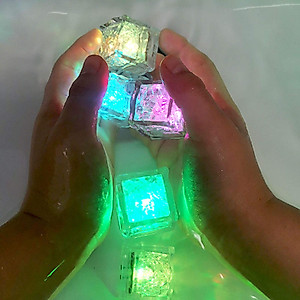 ZHIHUI 8PCS Kids Baby Time Shower Bathtub LED Light Up Toys Colorful Changing Waterproof Underwater Lights Bath Toy