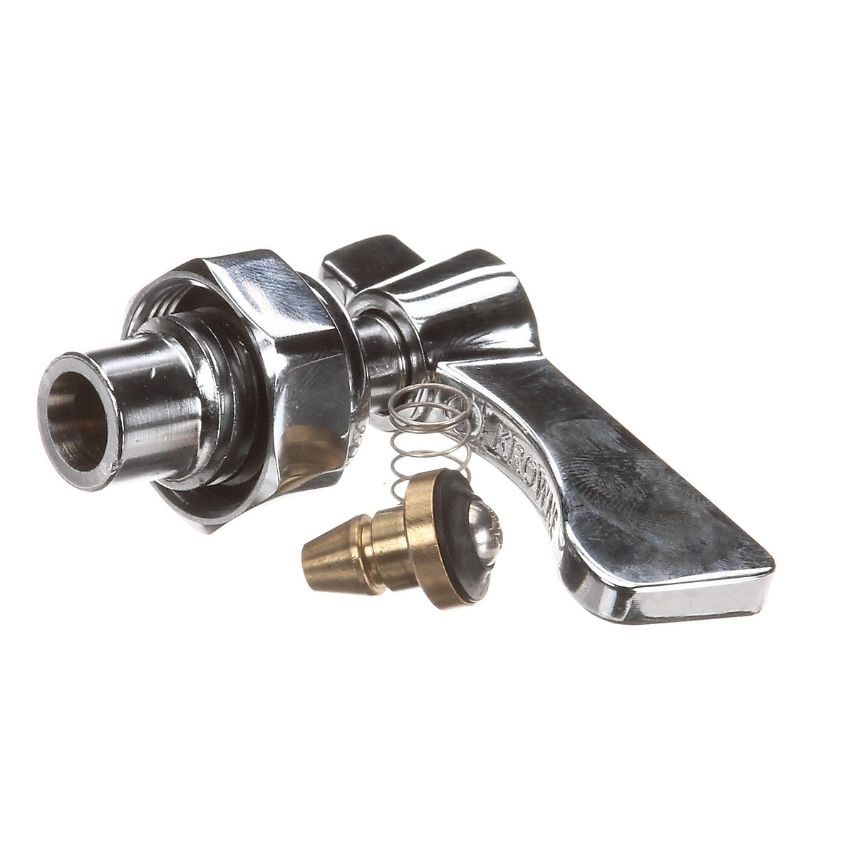 Krowne 21-320L Heavy-Duty Fisher Faucet Cold Stem Assembly with Color-Coded Indicator and Check Valve Replacement Accessory for Commercial Kitchen Sink Restaurant Food Preparation | Chrome Finish