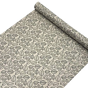 Yifely Leaf Shelving Paper Decorative Self-Adhesive Shelf Liner Dresser Drawer Locker Sticker 17.7 Inch by 9.8 Feet