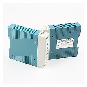 ZIPCOM Switch Din Rail Power Supply Mini Size Single Output Industrial DIN Rail Switching Power Supply ac dc MDR 10W 20W Driver Output 5V 12V 15V 24V 36V 48V (Size : 100-240V, Color : 12V_20W)