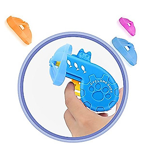 18 Pieces Cat Fetch Toy with Colorful Flying Propellers Set, Cat Playing Tracking Interactive Toys for Kitten Indoor and Outdoor Chasing Training Hunting