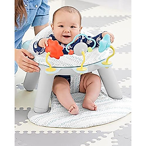 Skip Hop 2-in-1 Sit-up Activity Baby Chair, Silver Lining Cloud