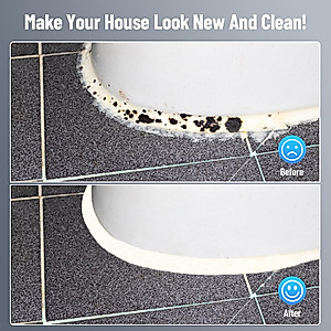 SEESII Silicone Caulking Tool 3-in-1, 13PCS Grout & Caulk Remover Tool, Caulking Tool Kit W/Rich Accessories, Caulking Finishing Tools for Bathroom,Kitchen,Floor,Window,Sink Joint Repairing