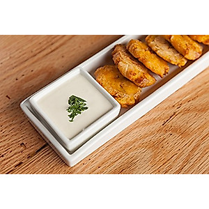 10 Strawberry Street Whittier5"/7 Oz Sauce Dish, Set of 6, White