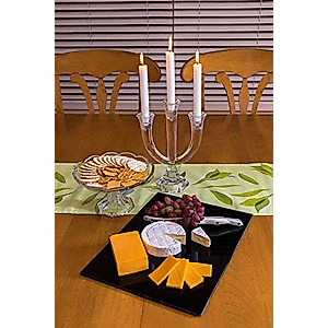 Black Glass Cutting Board by Clever Chef - Non Slip, Shatter-Resistant, Durable, Stain-Resistant, and Dishwasher Safe - 12" x 15.75"