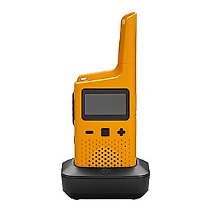 T380 Yellow 25 Mile 2 Way Radio W/Charging Dock
